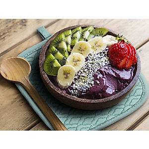 Tuff4ever Pot Holders with Pockets and Non-Slip Silicone Grip, Heat Resistant Hot Pads for Kitchen Baking Cooking 8 Inches 2 Pcs