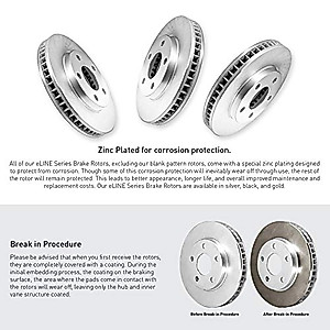 R1 Concepts Rear Brakes and Rotors Kit |Rear Brake Pads| Brake Rotors and Pads| Ceramic Brake Pads and Rotors - REB.44152.02