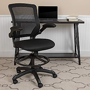 Flash Furniture Office Seating, 27"W x 27"D x 42" - 49.5"H, Black