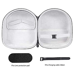LOVEDAY Hard Travel Case for Oculus Quest 2 VR Gaming Headset Controllers Accessories Waterproof Carring Case (Black)