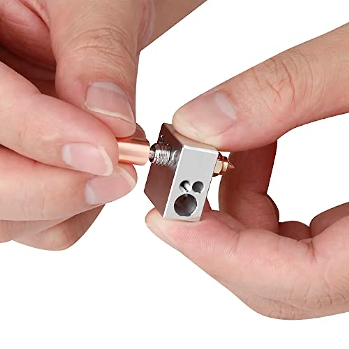 Sovol 3 Pcs Bi-Metal HeatBreak, Upgraded Heat Break Titanium Alloy + Plated Copper Bi Metal Throats for SV06/SV06 Plus/SV07