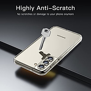 JETech Case for Samsung Galaxy S23 5G 6.1-Inch, Non-Yellowing Shockproof Bumper Protective Phone Cover, Anti-Scratch Hard PC Back (Clear)