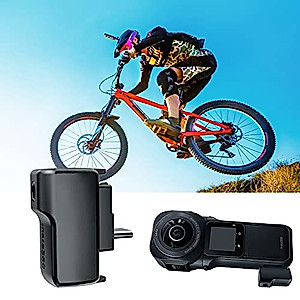 CYNOVA Upgraded Insta 360 Mic Adapter, Audio 3.5mm Jack Compatible with Insta360 One RS 1-inch 360 Mic Adapter / Insta360 One X2 Mic Adapter Extrenal Microphones USB-C Port for Inst360 X2 Accesories