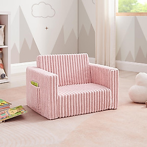 Ulax furniture Kids Armchair Toddler Couch Baby Sofa Chair for Boys and Girls (Pink)