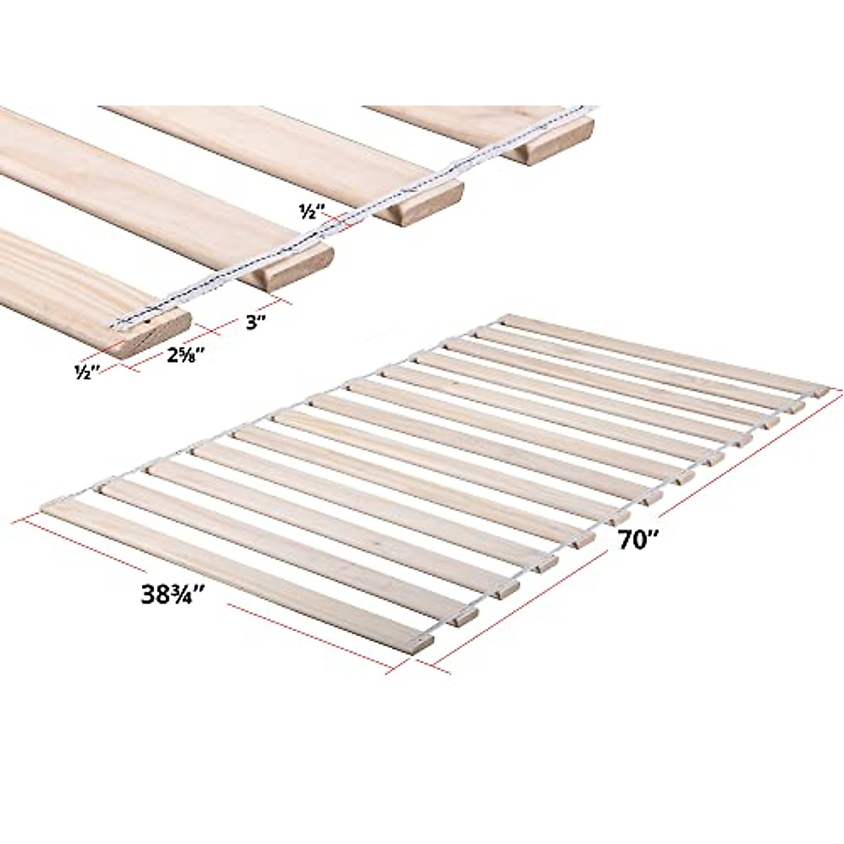 AFI Twin Bed Slats Wood Support Replacement