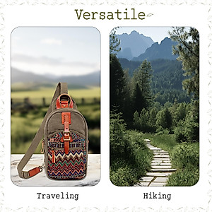 TSD Brand Four Season Canvas Sling Bag (Olive)