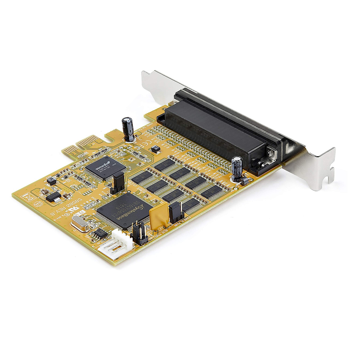 StarTech.com 8-Port PCI Express RS232 Serial Adapter Card - PCIe RS232 Serial Card - 16C1050 UART - Multiport Serial DB9 Controller/Expansion Card - 15kV ESD Protection - Windows & Linux (PEX8S1050)