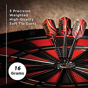 Viper Super Bee Soft Tip Darts: Black Coated Brass, 16 Grams