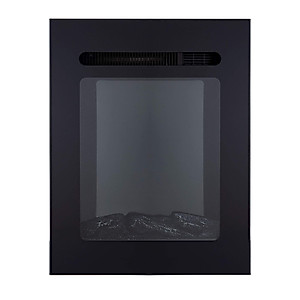 RecPro RV Fireplace 18" | Recessed Electric Fireplace | Glass with Log View | Includes Remote | Three Different Flame Color Options