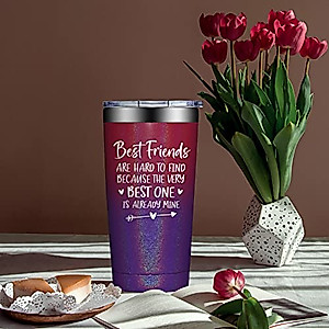 DOEARTE Best Friend Gift for Women - Best Friend Birthday Gifts - Friendship Gifts for Women - Christmas Gifts for Best Friend, Bestie, Women, Bff, Her, Coworker - 20oz Friend Tumbler