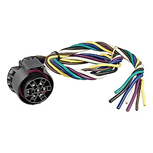 CURT 56229 Replacement USCAR Connector Wiring Harness, 24-Inch Wires, 7 Pin Trailer Wiring , Black