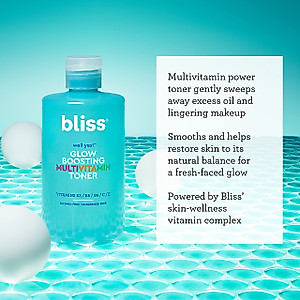 Bliss Well Yes Hydrating Toner with Vitamin B3, B5, B6, C & E - Brightens, Soothes, and Balances Skin - Alcohol-Free, Ideal for Sensitive & Oily Skin