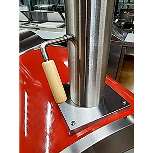 32.5" Outdoor Wood Fired Red Enamel Stainless Steel Artisan Pizza Oven or Grill with Waterproof Cover, Pizza Peel