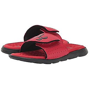 Under Armour boys Ignite Pro Slide Sandal, (600) Red/Black/Black, 12 Little Kid US