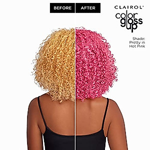 Clairol Color Gloss Up Temporary Hair Dye, Pretty In Hot Pink Hair Color, Pack of 1