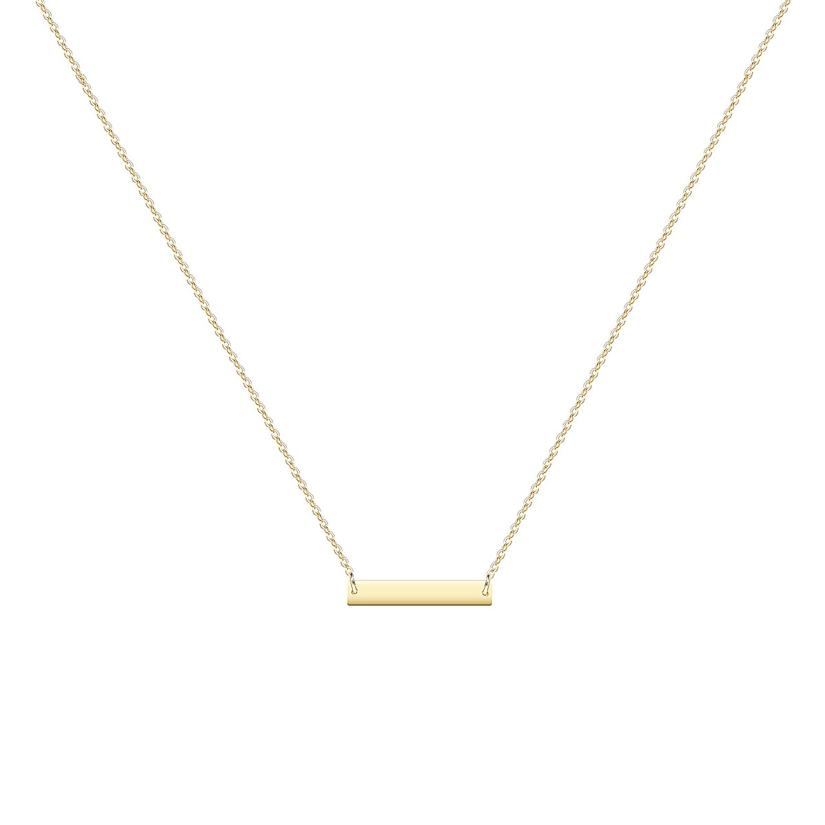 itianxi Gold Dainty Bar Necklace for Women,14K Gold Plated Cute Tiny Horziontal/Balance Necklace,Delicate Fashion Necklace