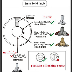 JD.Moon Pack of 4pcs Brass Dome Knob Volume Tone Control Knobs for Electric Guitar Bass Screw Type (Gold)