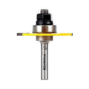 YONICO Slotting Cutter Router Bit 3/32-Inch 1/4-Inch Shank 12102q