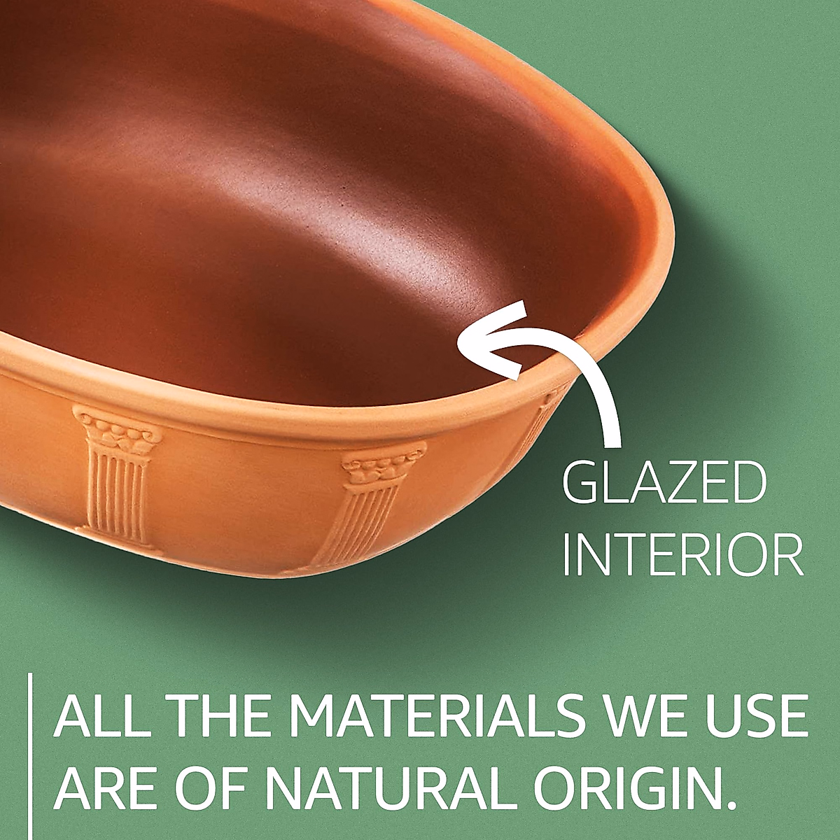 Römertopf Clay Roaster | Non-Stick Dutch Oven | Healthy Clay Pot Cooking | Clay Baker | Versatile Cooking Vessel - 7.3 Quarts (7 Liters) For Up To 8 People