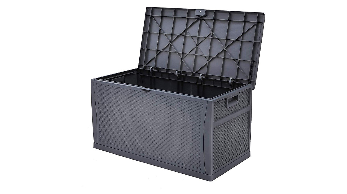Crownland 120 Gallon Weatherproof Outdoor Storage Box