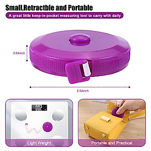 Tape Measure, 10 Pack Measuring Tape for Body 60 Inch, Retractable Fabric Small Tape Measure for Sewing Tailor Medical Craft Cloth