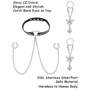 Pexveiuu Piercing Jewelry Choker Necklaces