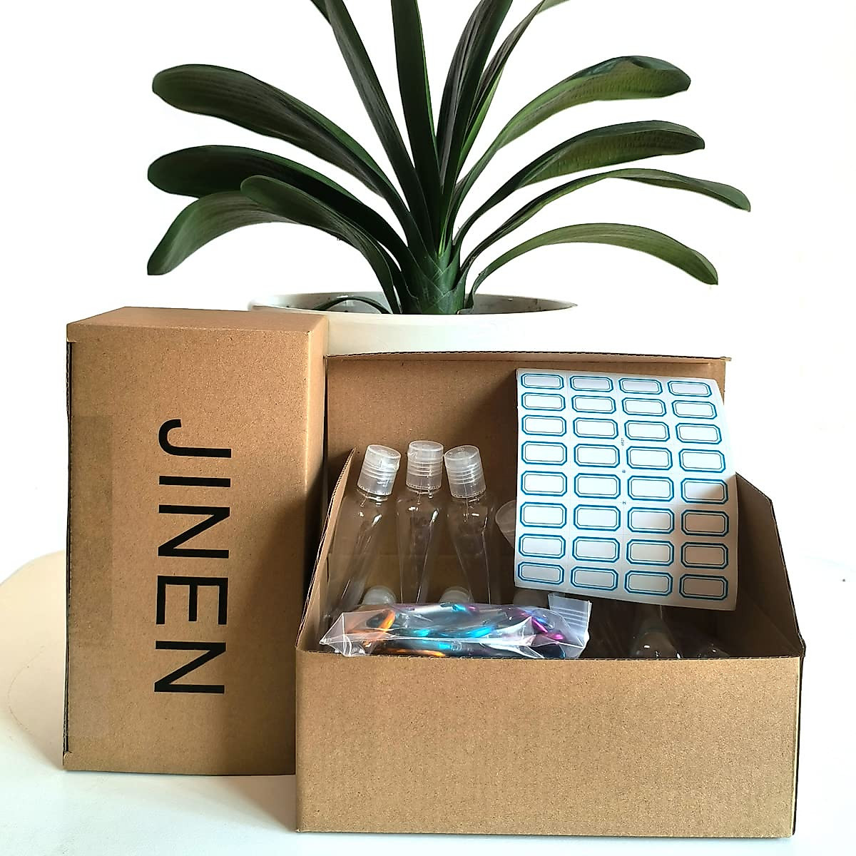 Travel Bottles with Keychain (20 Pcs), 1oz (30ml) Portable Plastic Leakproof Squeeze Bottles with Flip Cap - Empty Refillable Containers for Hand Sanitizer Shampoo Conditioner Body Wash Liquid