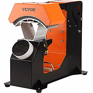 VEVOR 3-in-1 Auto Hat Heat Press Machine for Caps - No Crease, Automatic Release&Press Knob-Style Digital Control Panel, with 3pcs Interchangeable Platens(6.6" x 2.7", 6.6" x 3.8", 6.1" x 3")
