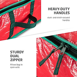 Zober Polythene Storage Bag for Gift Wrapping, Inner Pockets, Storage Box for Gift Paper and Holiday Accessories, 40 Inches Long - Tear Resistant Fabric