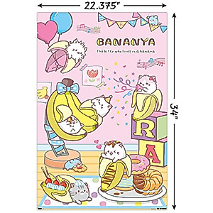Trends International Bananya - Party Wall Poster, 22.375" x 34", Unframed Version