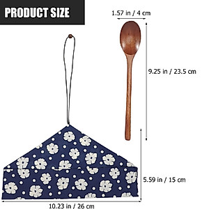 Didiseaon Office Supplies Set 1 Set Wooden Flatware Wooden Spoon Chopsticks Japanese Style Chopsticks and Spoon with Cloth Bag Travel Flatware Reusable Tableware Cutlery Set Black Travel Set