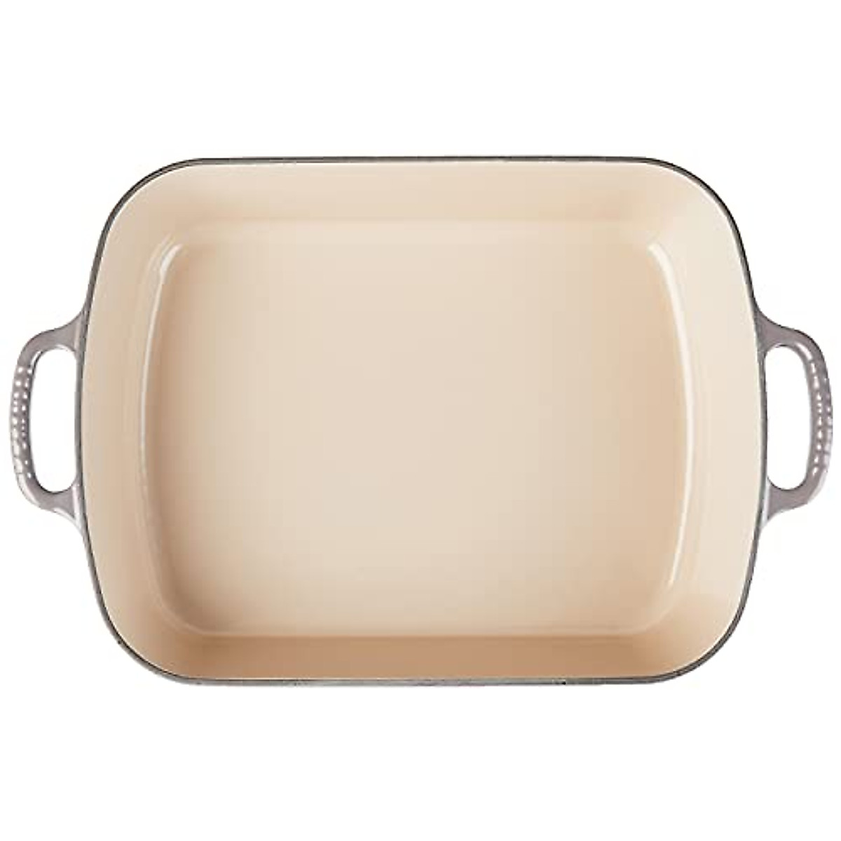Le Creuset Enameled Cast Iron Signature Rectangular Roaster, 5.25 qt. (11.7" x 16.8") , Oyster