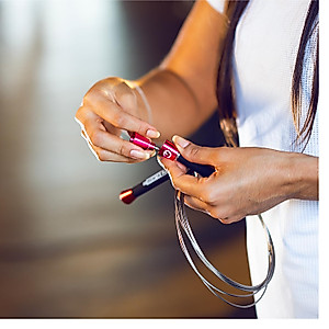 Elite Jumps Surge 3.0 Professional Speed Rope for Double Unders - Patented Dual Bearing Ultra Light-Weight Handle for Premium Spin Control and Kink-Resistant Cable for fast Speed Jump Rope