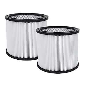 Replacement Cartridge Filter for shopvac 90304, 90350, 90333,903-04-00, 9030400,5 Gallon Up Wet/Dry Vacuum Cleaners，2 pack.