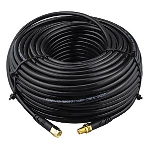 Boobrie 98.4ft WiFi Antenna Cable SMA Male to SMA Female RG58/U Coaxial Cable 50 ohms SMA Extension Cable Low Loss 4G Antenna WiFi Router Extension Cable 3G 4G LTE WiFi Antenna Wireless LAN