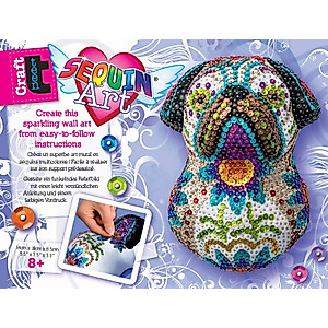 Sequin Art 3D SUGAR PUG Sparkling Arts and Crafts Kit