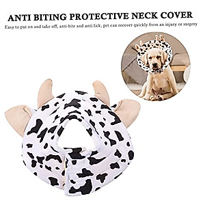 DOITOOL 3pcs Cat Collar Bite Pet Cone Pet Collar Wound Healing Cone Pet Elizabeth Collar Pet Protection Collar Pet Elizabethan Circle Collar for Puppy Pp Cotton White Cat Litter Small