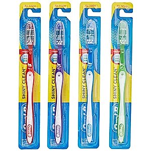 Oral-B Toothbrush Shiny Clean Soft (Pack of 12) Display, Multi