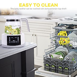 BBBiteMe Baby Teething Toys Silicone Dinosaur Baby Teethers for Babies 0-6, 6-12 Months, BPA-Free Teether Gifts Baby Shower Toy for Toddlers and Infants(Yellow)