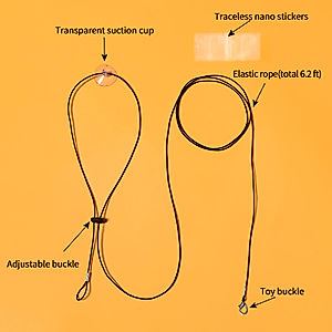 CZPET Puppy Toys 6PCS Set Puppy Chase Toys Pet Automatic Elastic Hanging Rope Door Interactive Energy Jump Exercise Toys Tennis Ball Knot Ring Chew Busy Dog Puppy Toys