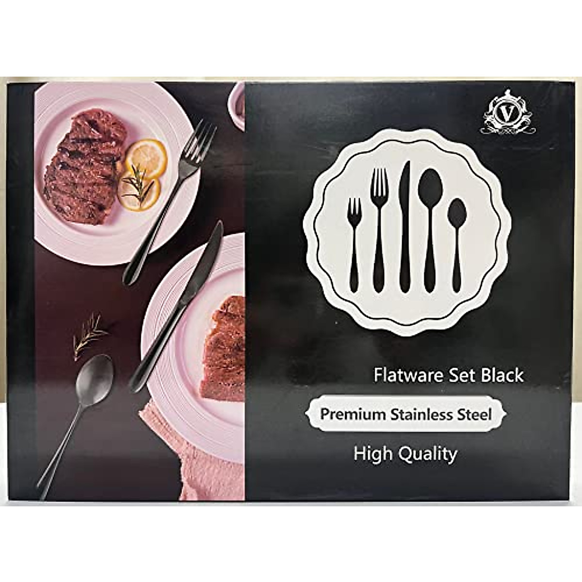 vancasso 30-Piece Silverware Set Service for 6, 18/10 Stainless Steel Flatware Cutlery Set Include Knives/Spoons/Forks, Gift Box & Mirror Polished, Heavy Silverware Set for Home, Kitchen & Restaurant