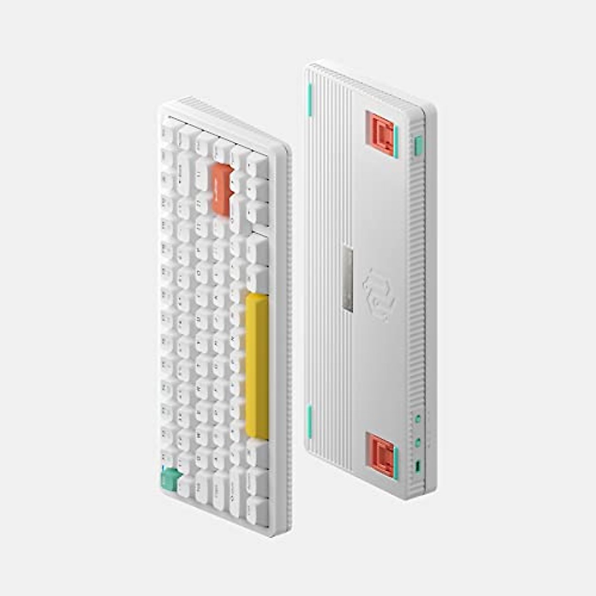 nuphy Halo75 Mechanical Gaming Keyboard, 75% RGB Hot-swap Wireless Keyboard, Supports Bluetooth、2.4G and Wired Connection，Compatible with Mac and Windows-White(Baby Kangaroo)