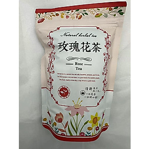 Dian Mai Rose tea Rose Bud Herbal Tea - Rich in antioxidants, Beautiful and Aromatic - Loose Leaf 100g/bag 滇迈 金边玫瑰 云南丽江新鲜无硫干金边玫瑰特级花蕾 100克