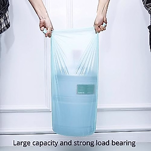 Biodegradable Extra Thick Rubbish Bags, Recyclable and Compostable Bin Liners for Kitchen Bathroom Office Car Pet (Green（2.6 gallon 2 rolls of 60 pcs）)