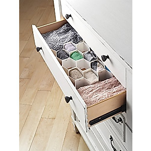 Whitmor 6025-3928 Honeycomb Drawer Organizer, White