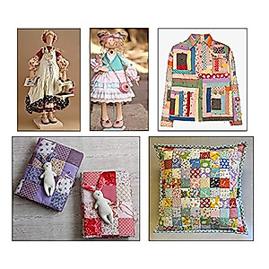 Mililanyo 200pcs 10cm x 10cm Assorted Pre-Cut Floral Cotton Fabric Bundle Squares Patchwork Fabric Sets for DIY Crafts Sewing