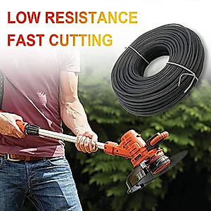 String Trimmer Line（0.080 inches x 403 foot）Premium Nylon Round Trimmer Spool Line For Worx，Grass Cutter Machine，Electric String Trimmers，Hus-qvarna, Ryobi, Echo, Weed Eater, Craftsman