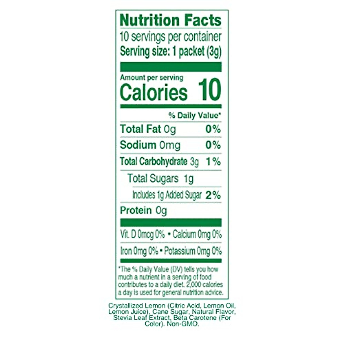 True Peach Lemonade Drink Mix, 10-count-3g each (Pack of 4)