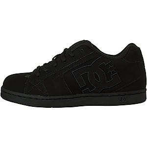 DC mens Net Skate Shoe, Black/Black/Black, 9 US