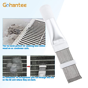 Air Conditioner Fin Comb AC Condenser Fin Straightener Cleaner Evaporator Radiator Fin Cleaning Tool Pack of 2
